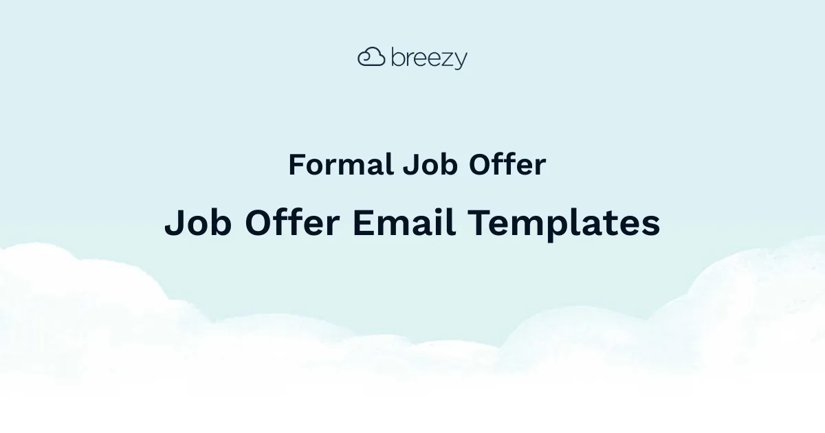 Formal Job Offer Template | Breezy HR
