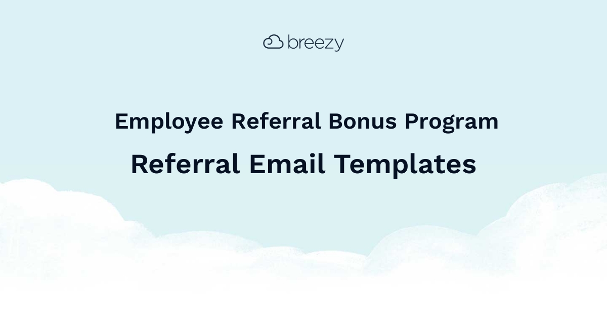Employee Referral Bonus Program Announcement Email Template | Breezy HR
