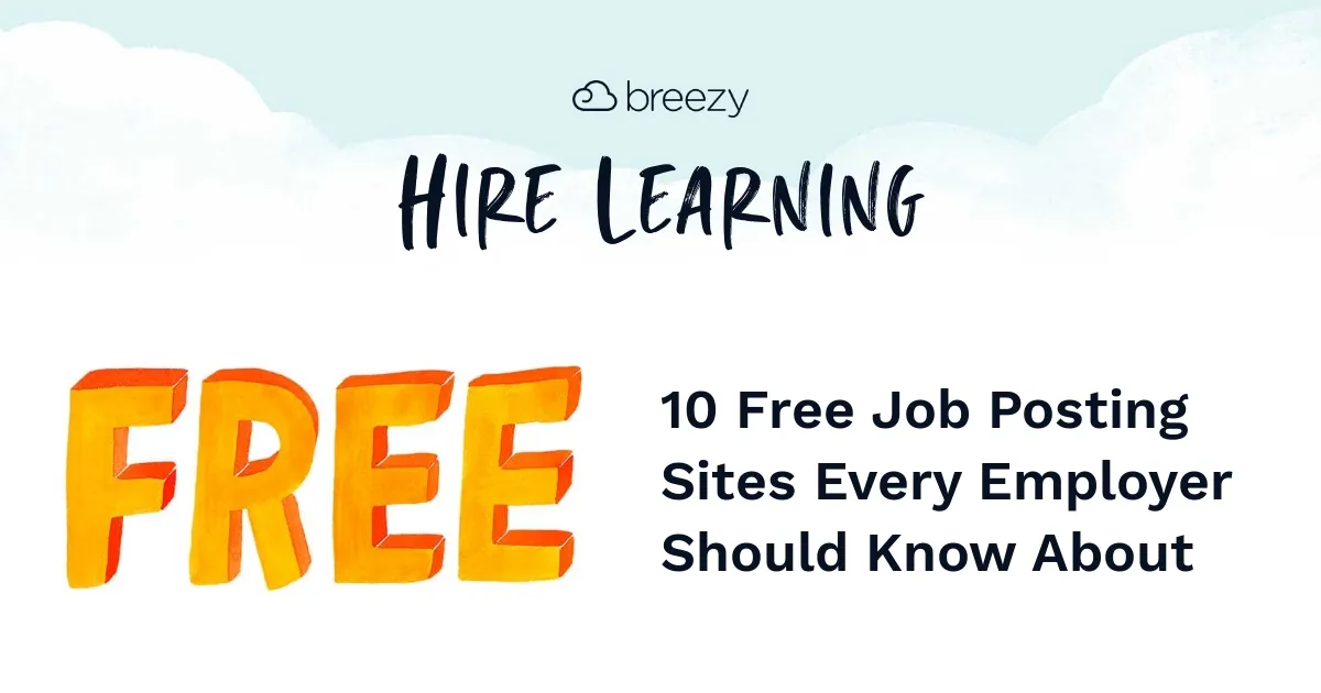 10 Free Job Posting Sites Every Employer Should Know About | Breezy HR