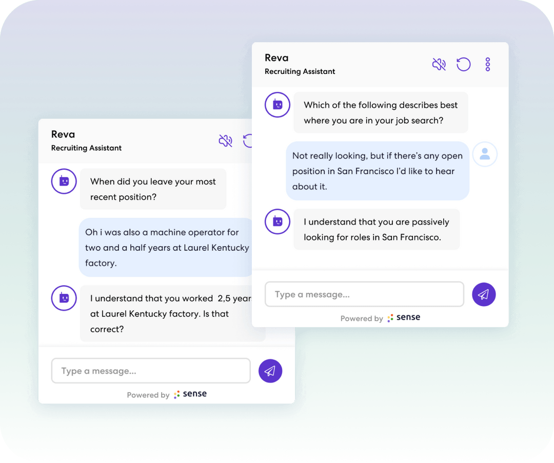 Sense Text Messaging | Two-way texting for recruiters