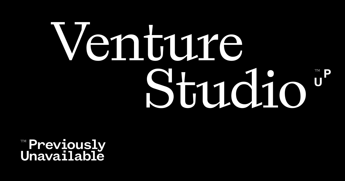 Venture Studio | Previously Unavailable