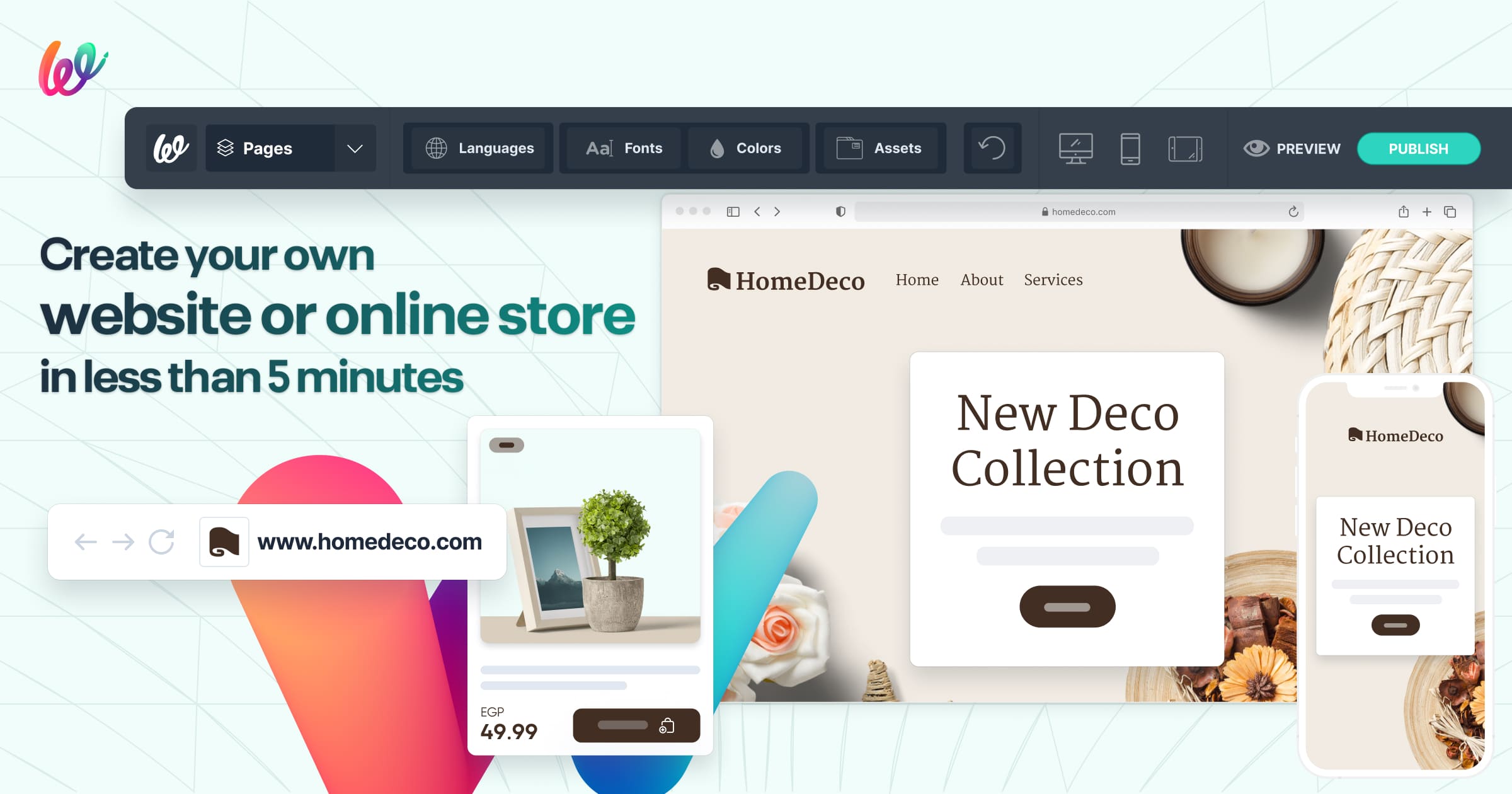 Create your online store & start selling today