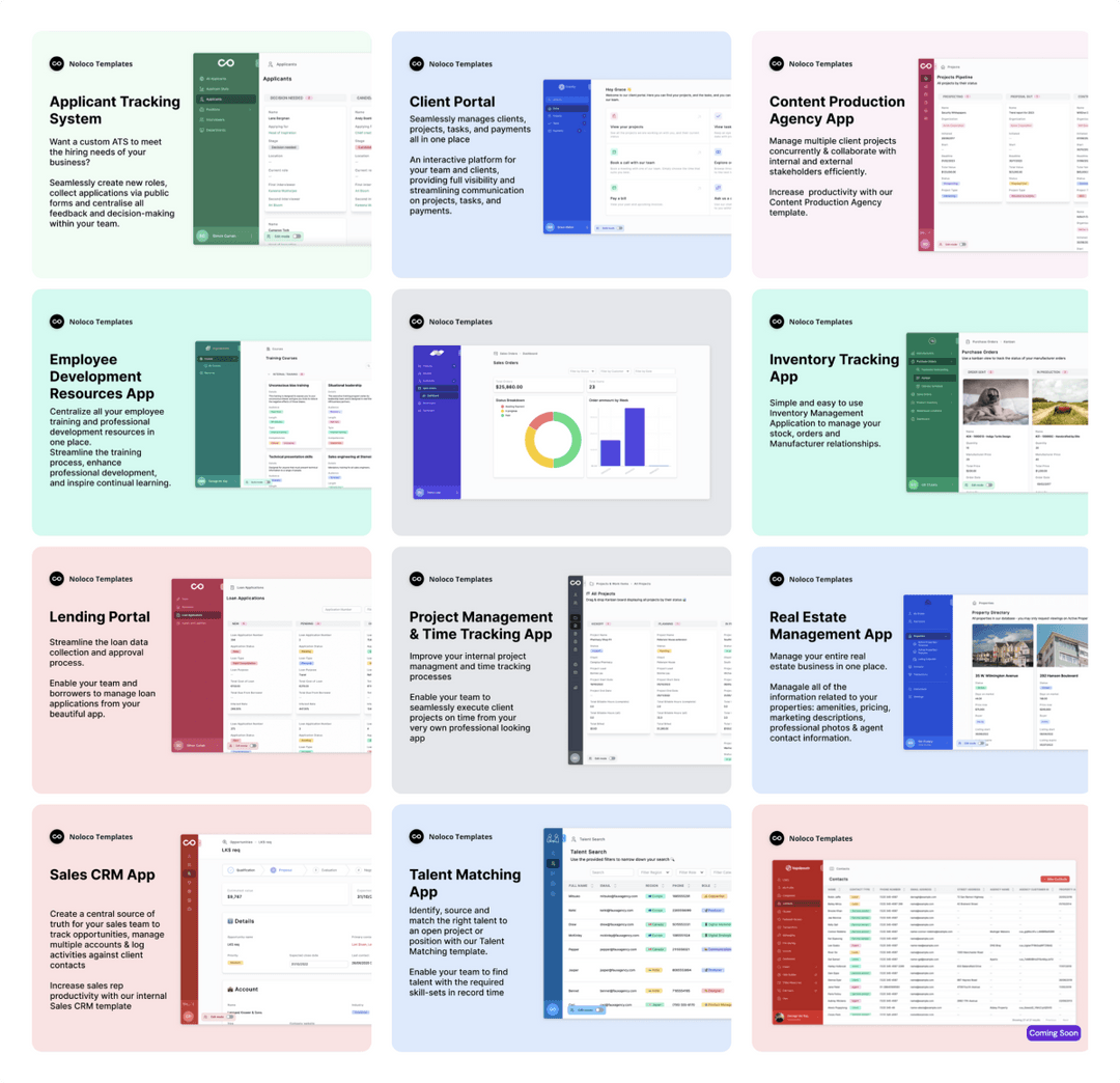 Build Internal Tools Easily with Noloco's No Code App Builder