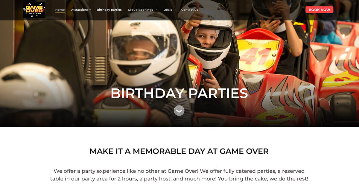 Birthday Party Venues Queenstown | Game Over Queenstown