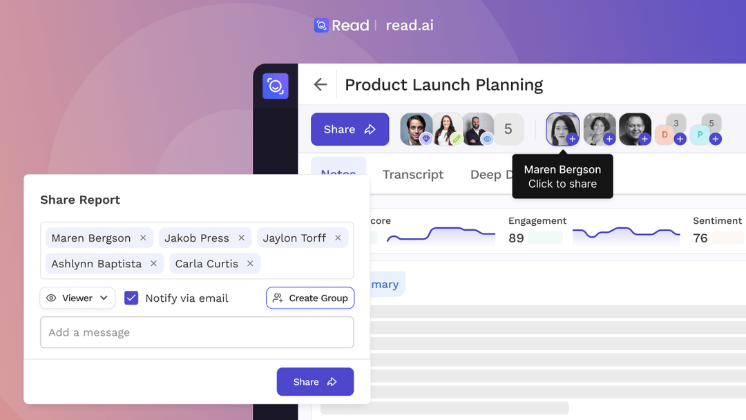 Introducing One-Click Sharing and Groups