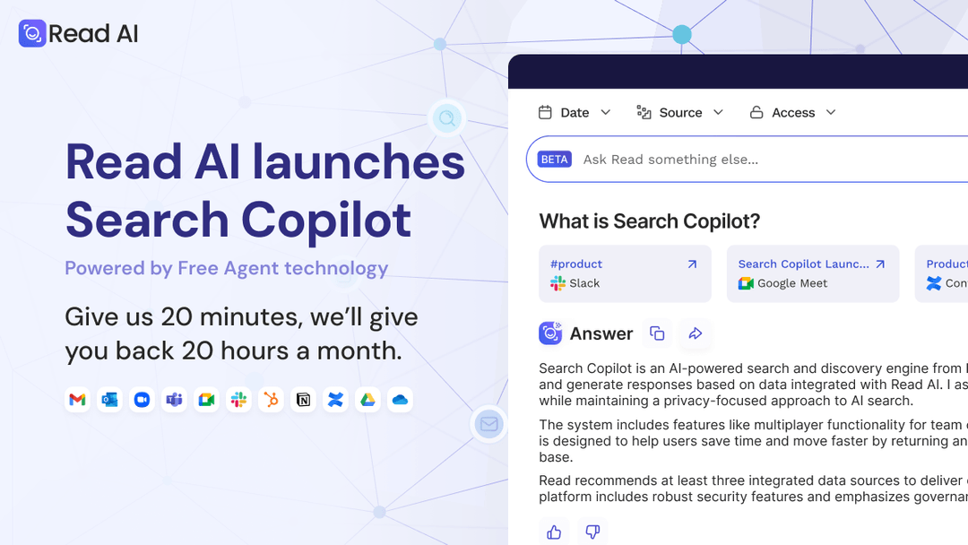 Read AI launches Search Copilot, an industry-first AI tool for cross ...