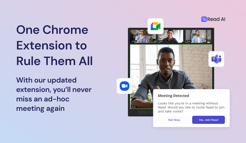Read AI Chrome Extension Now Detects Zoom + Teams Meetings