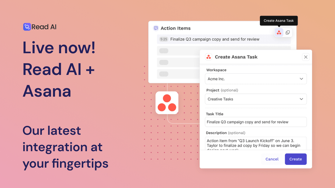Read AI + Asana: A 650% ROI in Workflow Efficiency