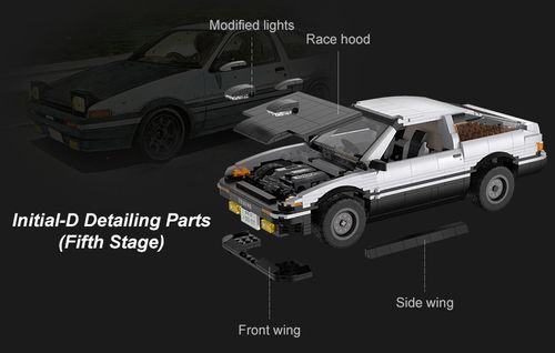 Initial D Takumi Fujiwara Toyota AE86 C61024W | CaDA Bricks