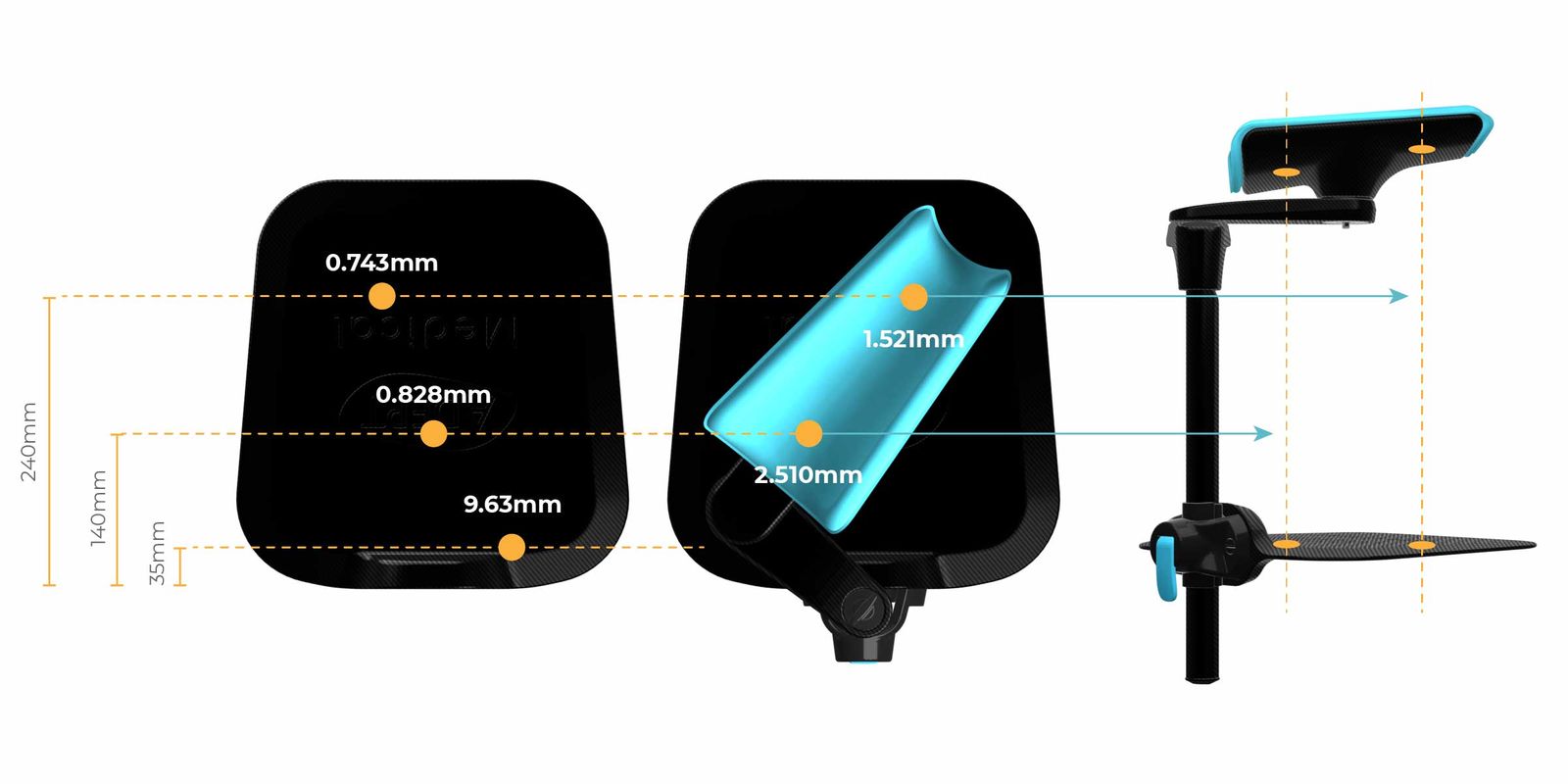 Clinician Arm Support - Surgical arm rest for medical practitioners