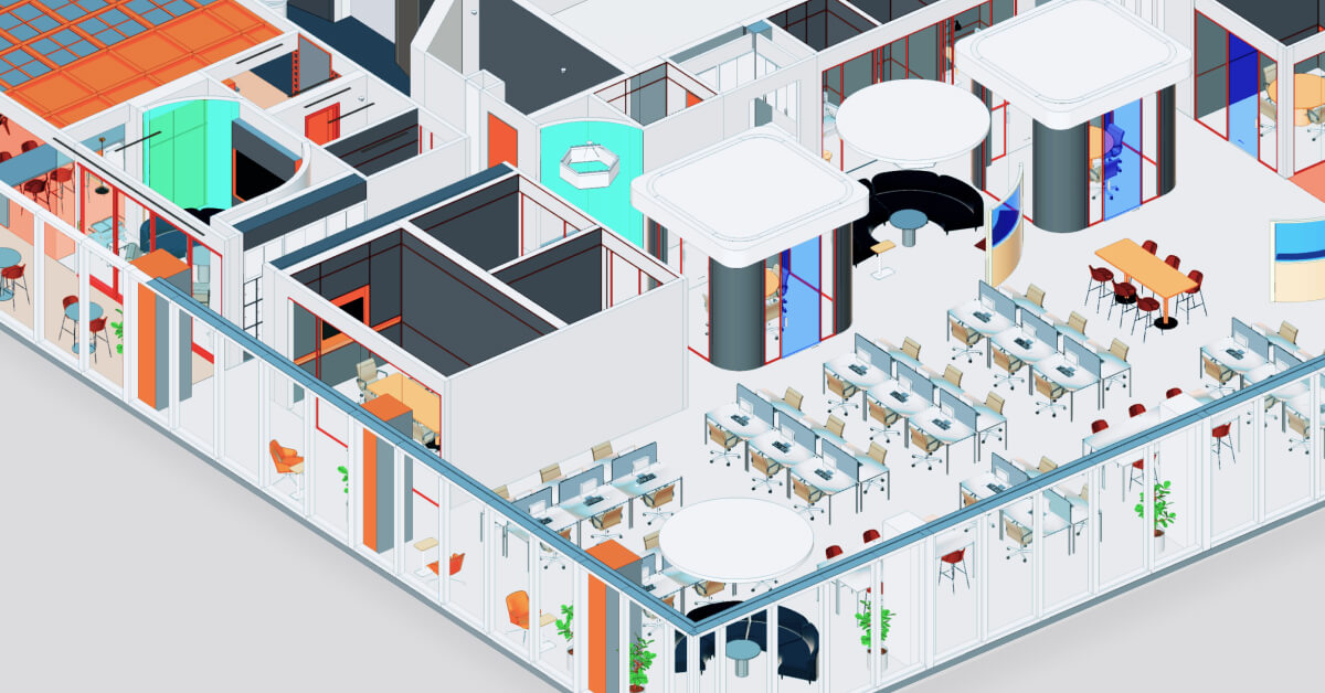 Exploded Isometric Of Bim Model Revit Architecture Bim Architecture
