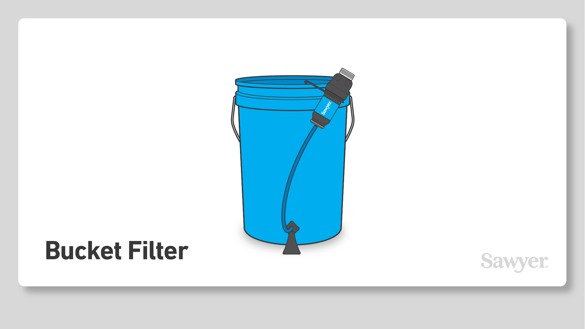 Montaje y uso del filtro de cubo | Video Resource Center Sawyer
