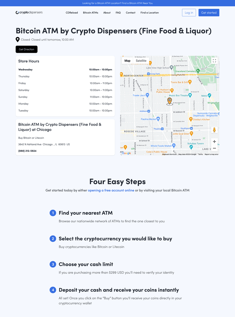 Find Your Nearest Crypto Dispensers Bitcoin ATM – Fast & Secure BTC ...
