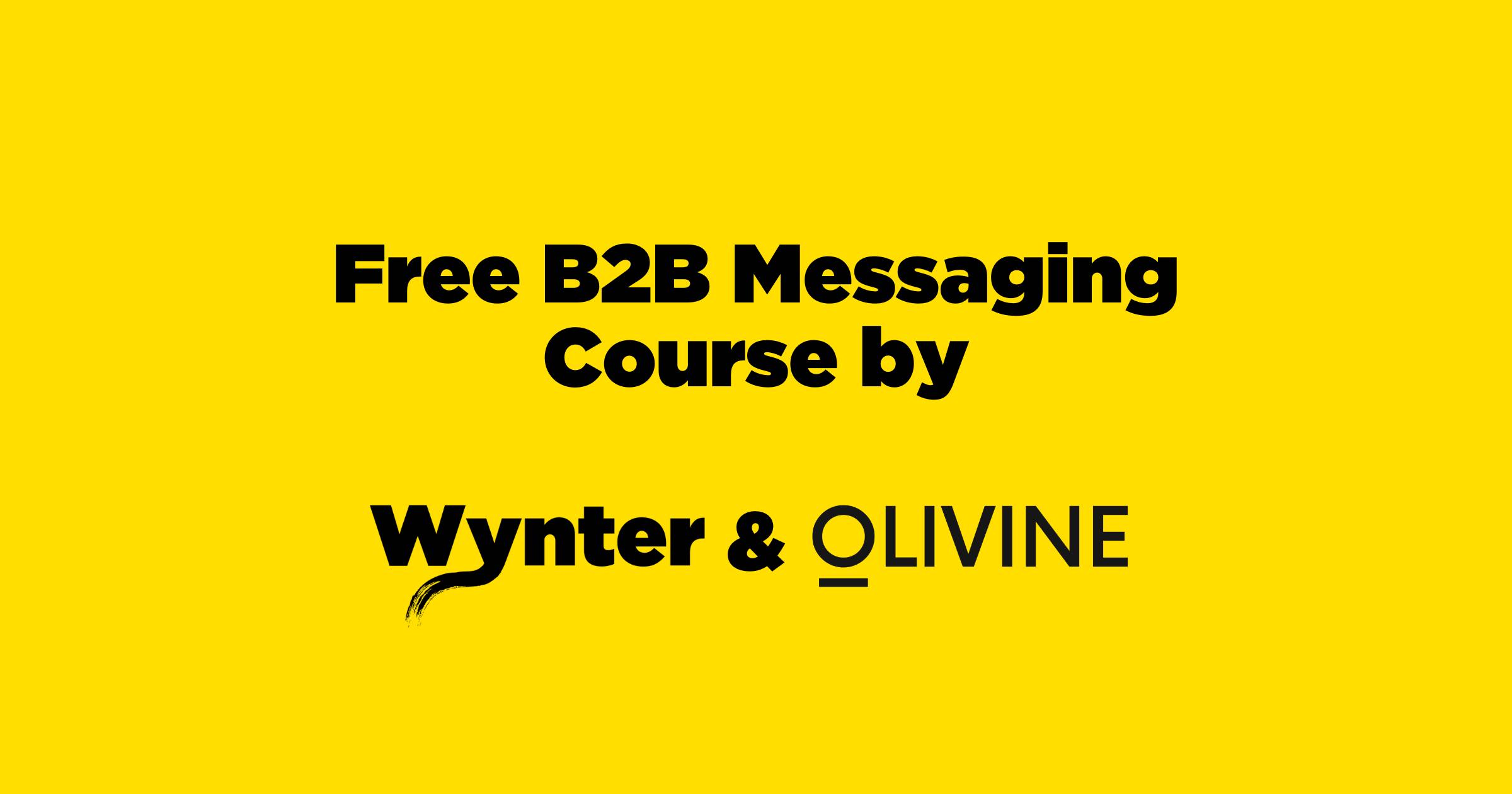 Free B2B Messaging Course by Wynter