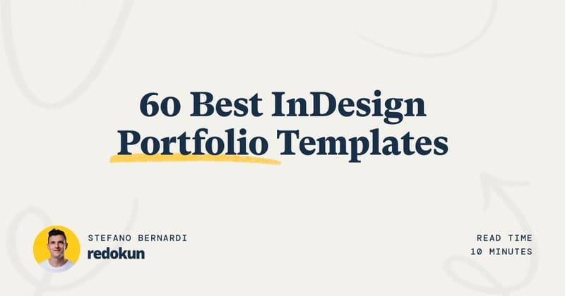 60 Best InDesign Portfolio Templates (2024) | Redokun Blog