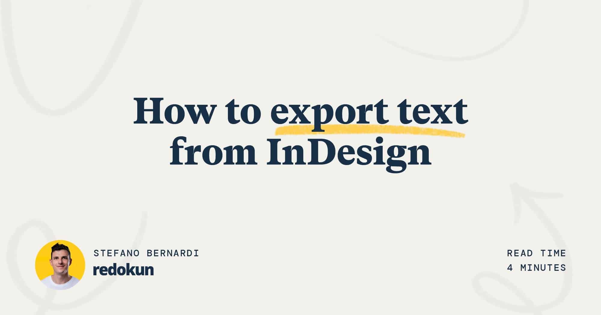 How to export text from InDesign | Redokun Blog