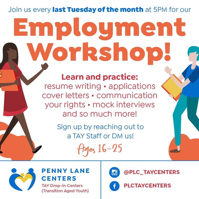 TAY Centers: Supporting Homeless Youth | Penny Lane Centers