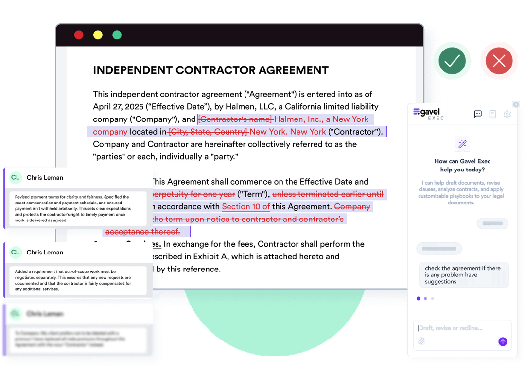 Gavel | Legal AI Contract Review and Document Automation Software