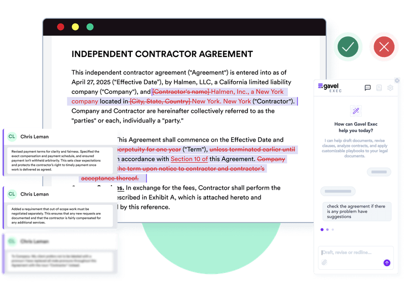 Gavel | Legal AI Contract Review and Document Automation Software
