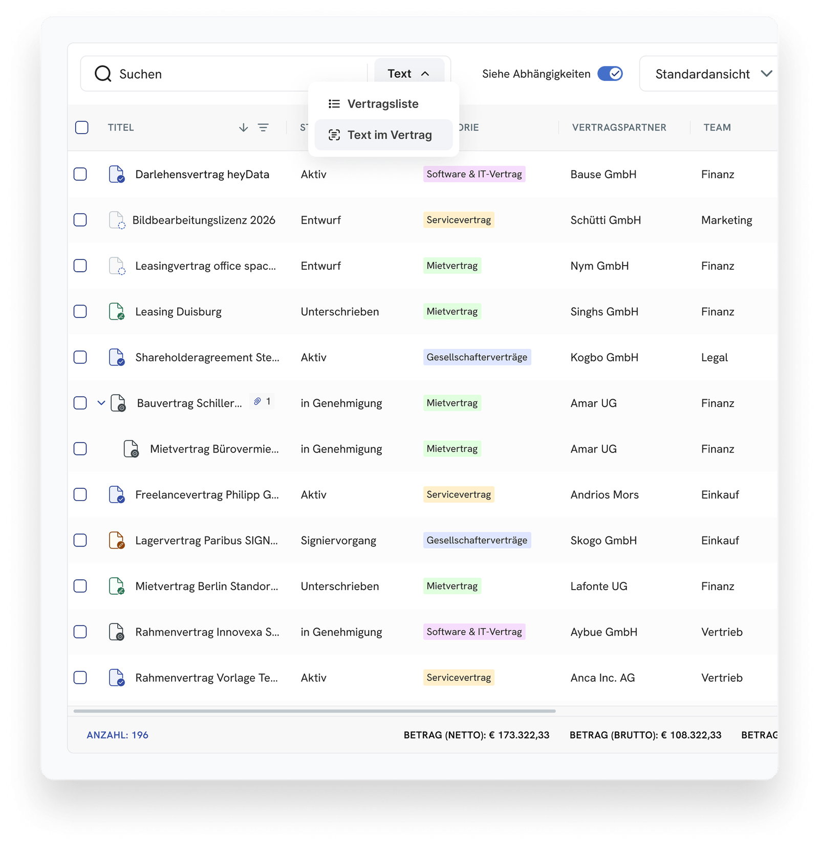 Seamless integrations for your contract management