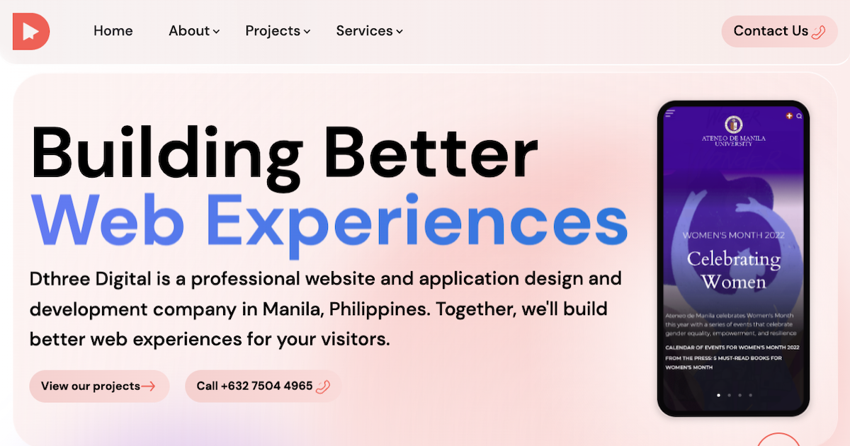 Dthree Digital | High-Performance Website Design & Development Company in Manila, Philippines