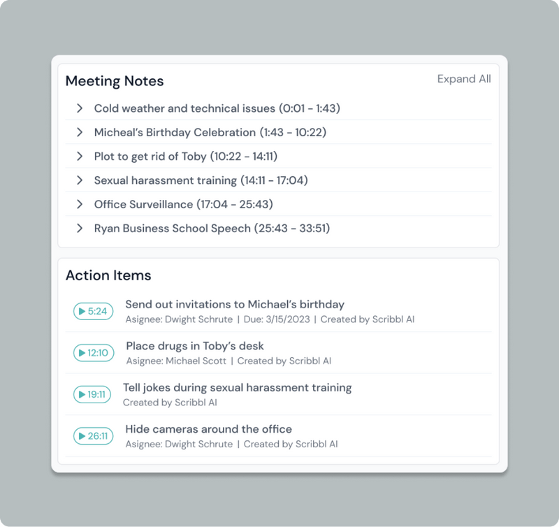 Scribbl - AI Meeting Note Taker