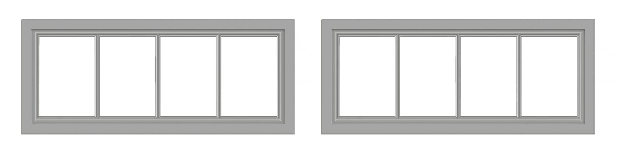 Smooth & V-Groove Overlay Residential Garage Door | Midland Garage Door