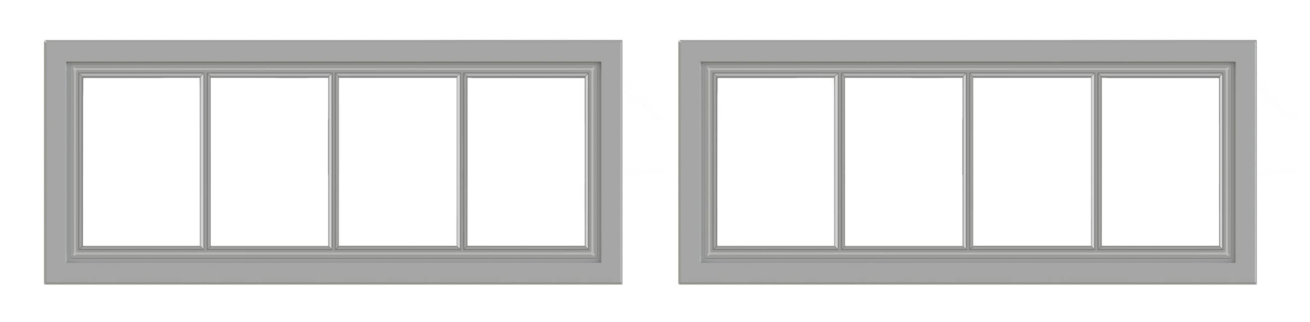 Smooth & V-Groove Overlay Residential Garage Door | Midland Garage Door