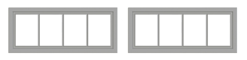 Smooth & V-Groove Overlay Residential Garage Door | Midland Garage Door