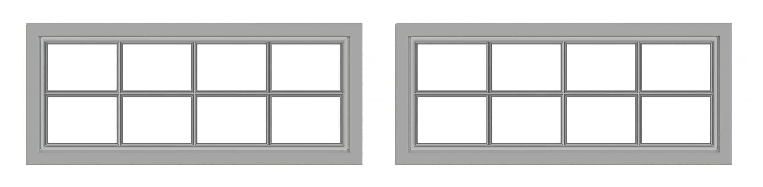 Smooth & V-Groove Overlay Residential Garage Door | Midland Garage Door