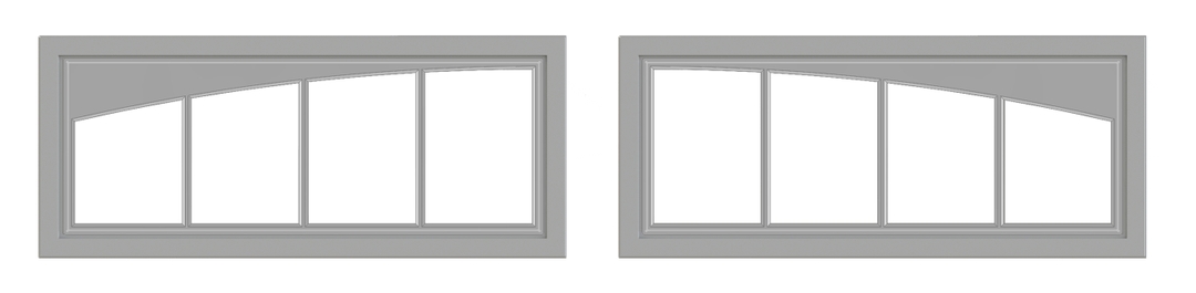 Smooth & V-Groove Overlay Residential Garage Door | Midland Garage Door