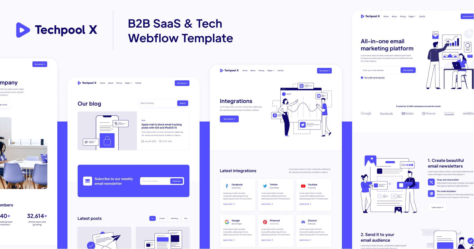 Pricing - Techpool X - Webflow Ecommerce website template