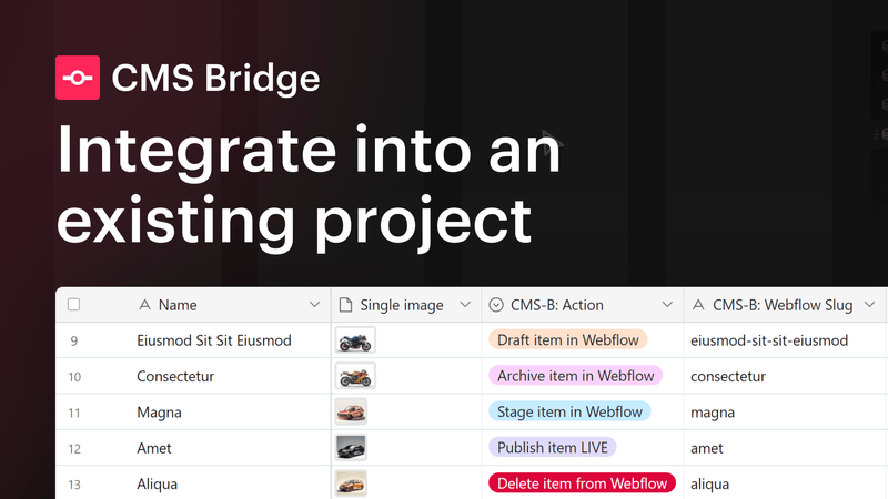 Products and Apps for Webflow