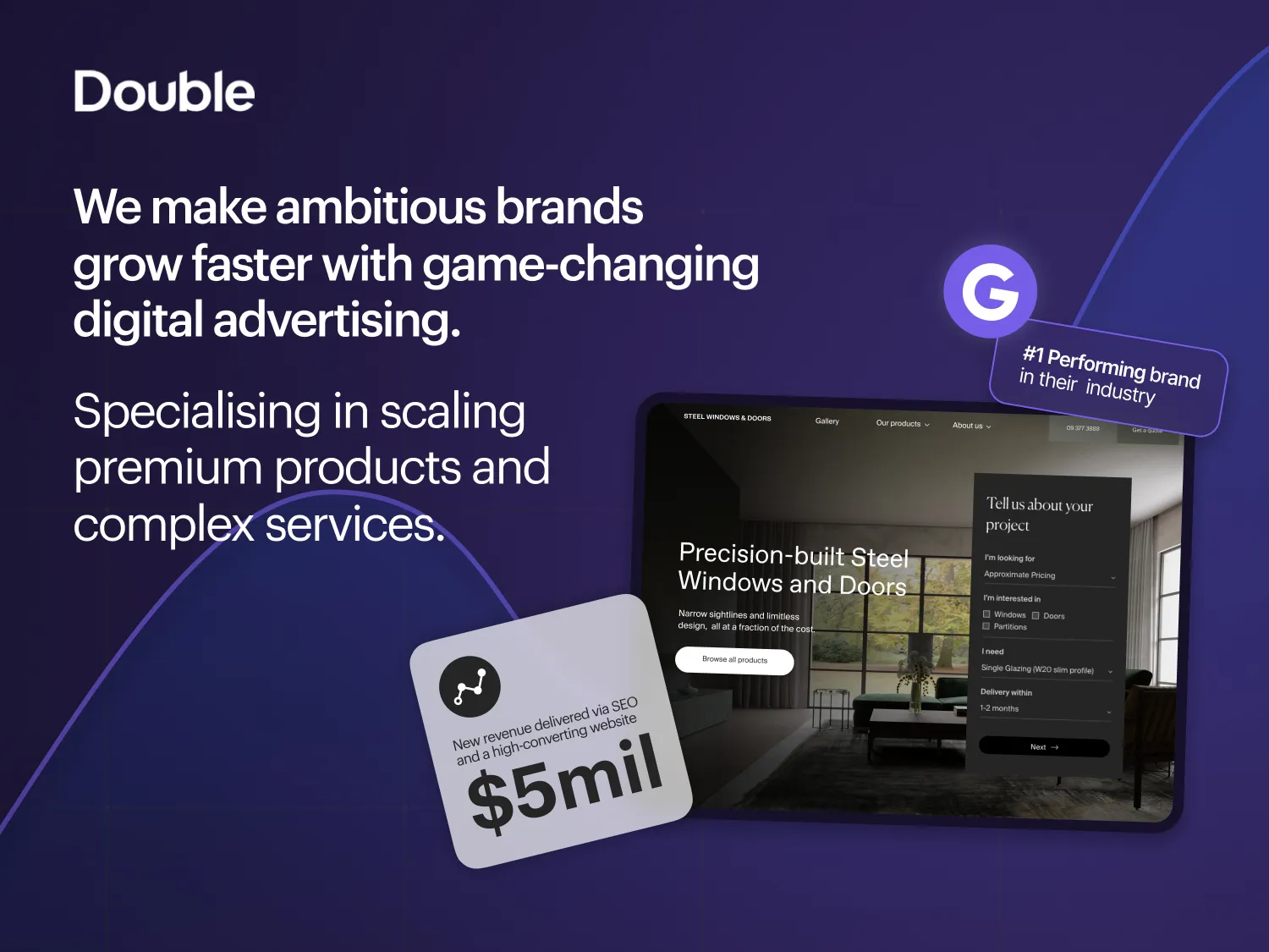 Double | Performance Marketing Agency | Demand-Gen for High-Ticket offers