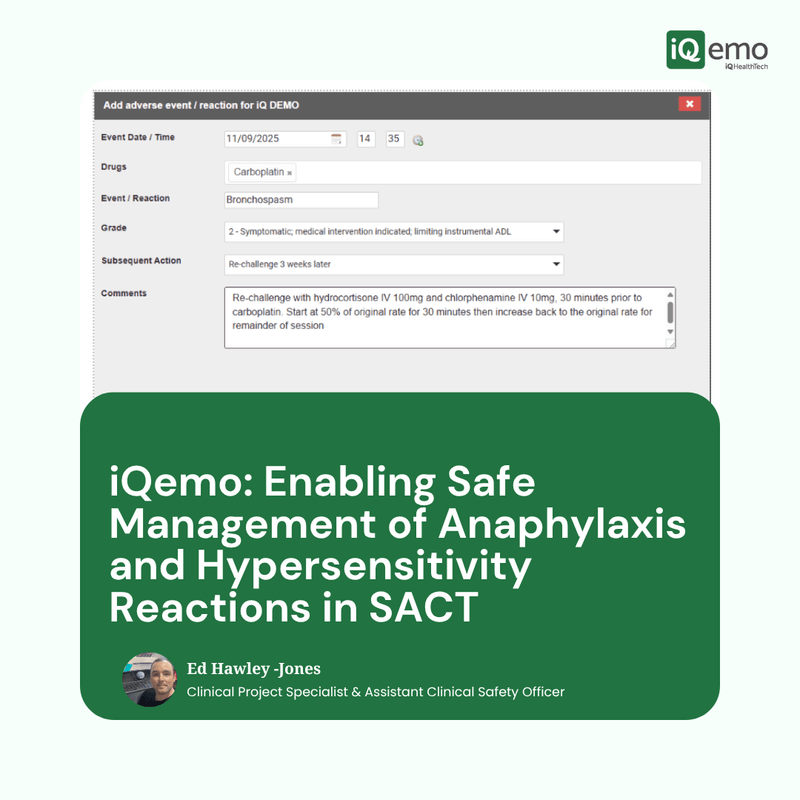 iQemo: Enabling Safe Management of Anaphylaxis and Hypersensitivity ...