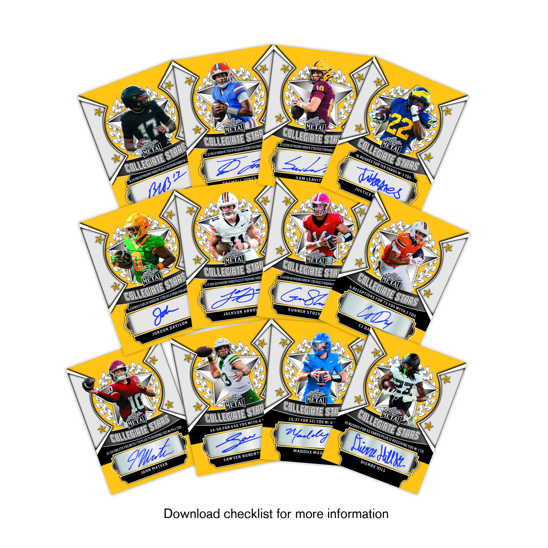 2025 Leaf Collegiate Stars Metal - Leaf Trading Cards