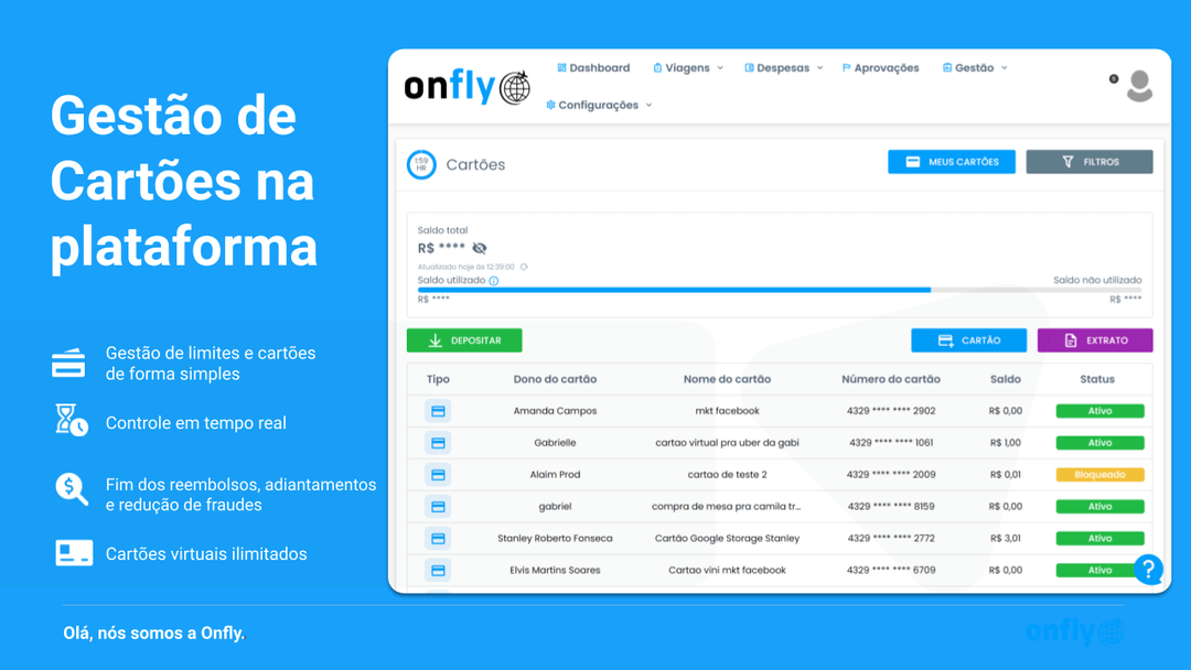 Sistema de gestão com ONFLY