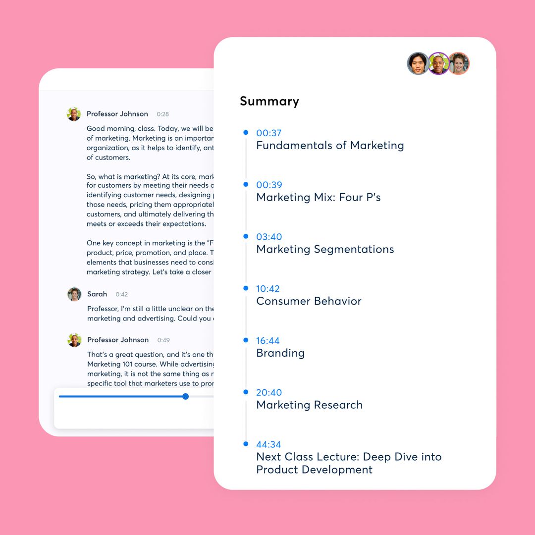 Lecture Notes - Real-time for Students & Teachers | Otter.ai