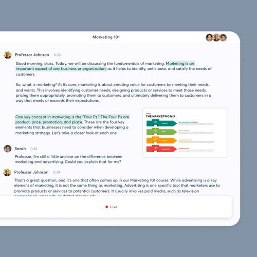 Lecture Notes - Real-time for Students & Teachers | Otter.ai