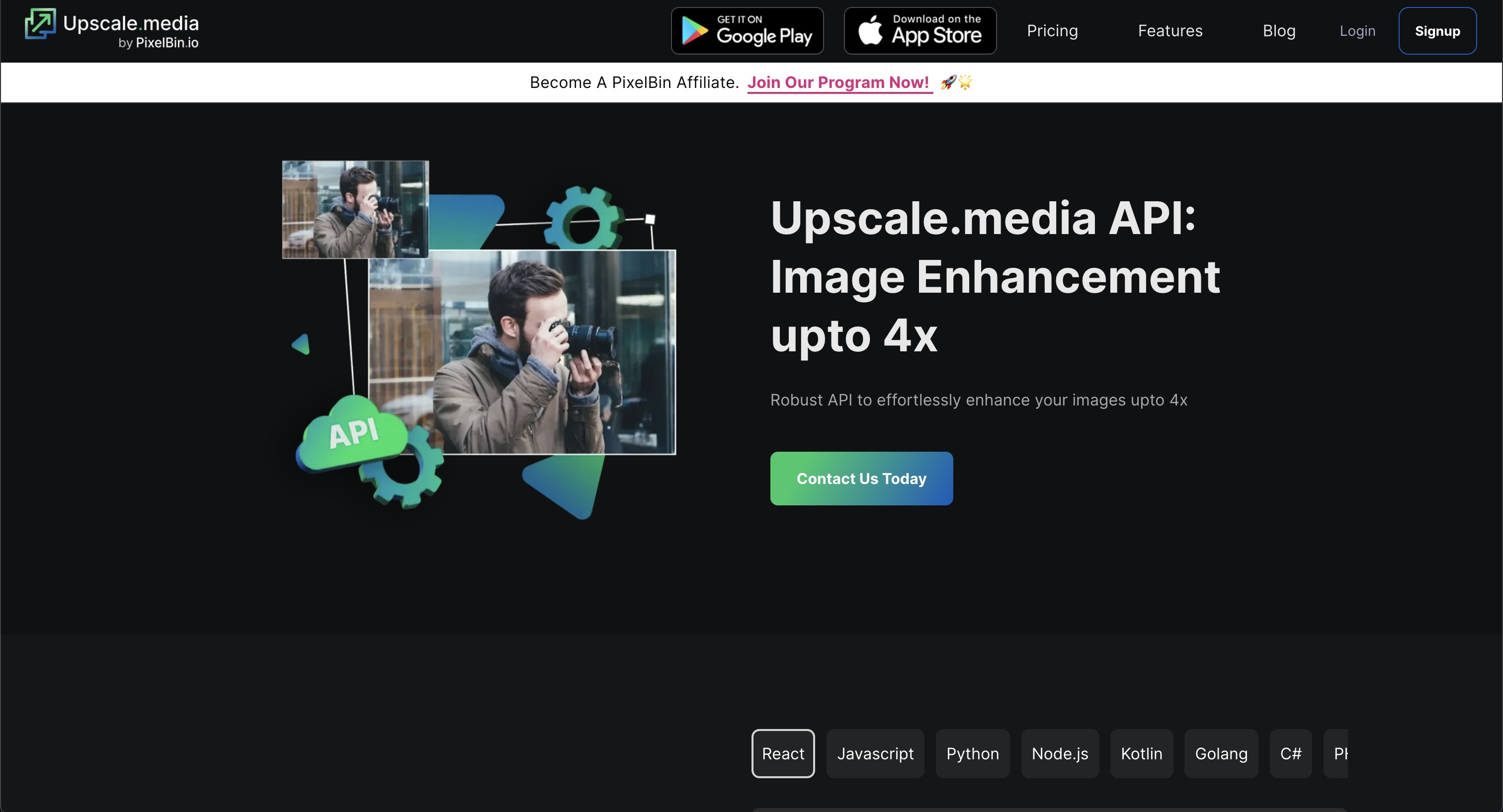 Upscale.media API: Image Enhancement upto 4X