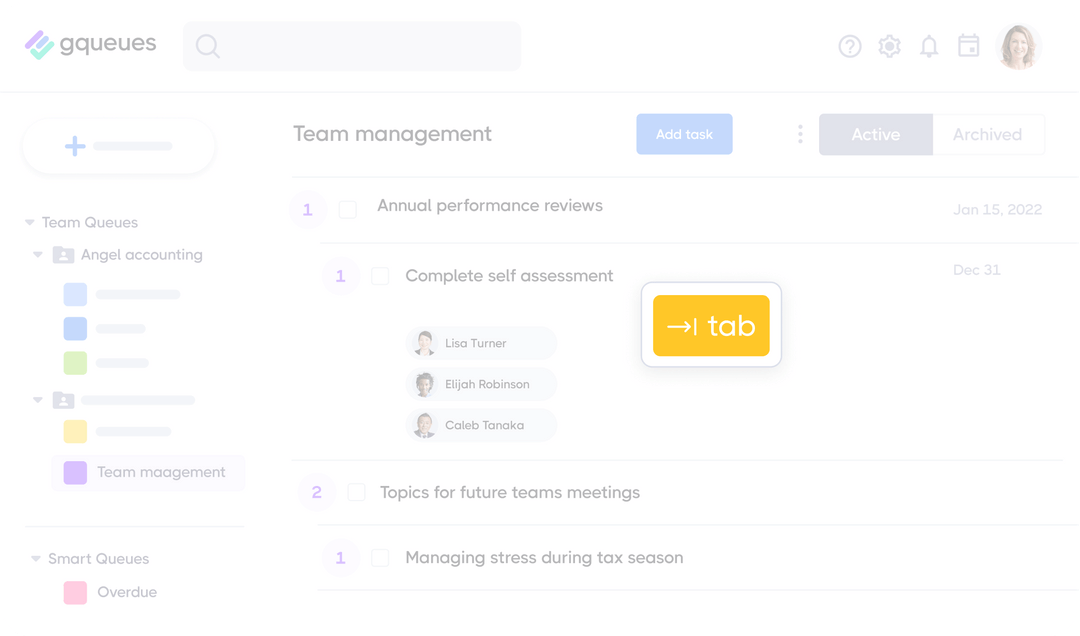 GQueues’ Work Management Features | GQueues