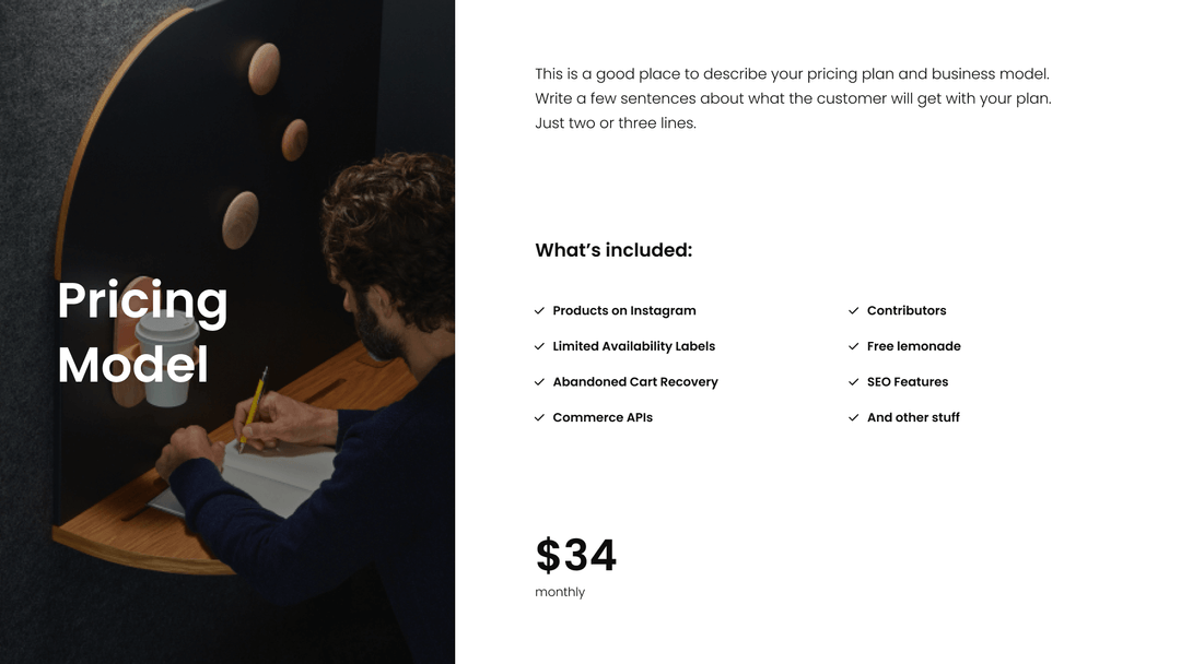 Business Model & Price Slide Templates - slidddo
