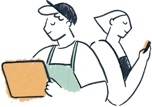 Tunder · mobile POS · cash register on mobile and tablet