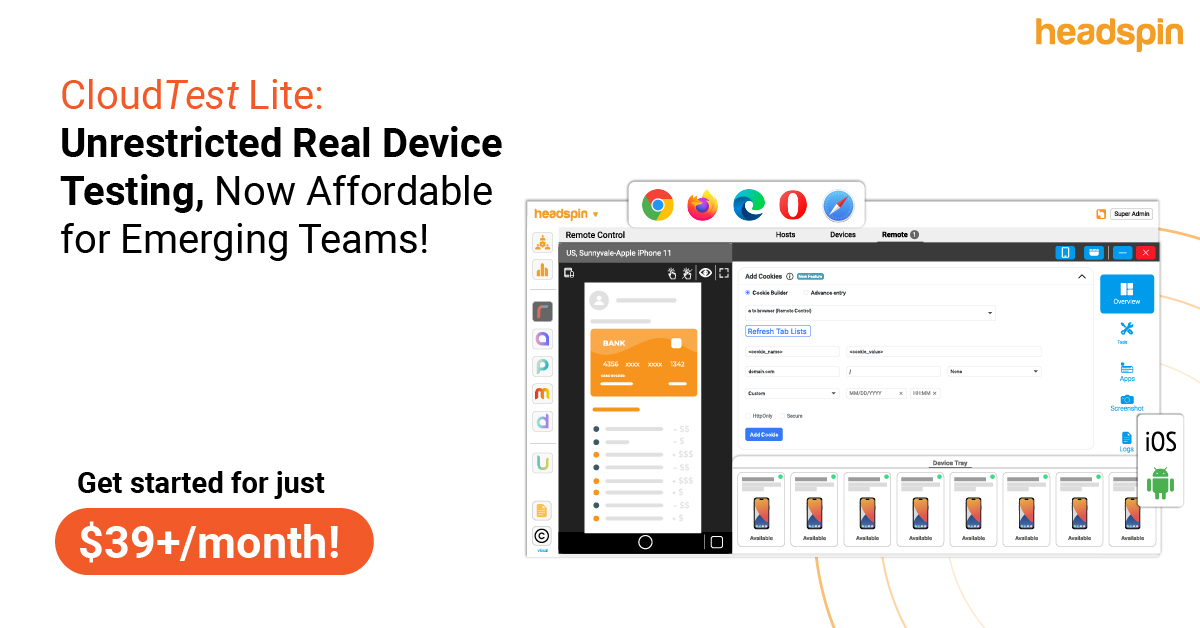 CloudTest Lite | Affordable Real Device Testing for Small Teams