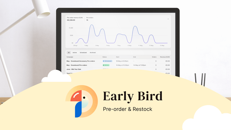 Introducing Early Bird: Pre-order & Restock - Our Latest Shopify App