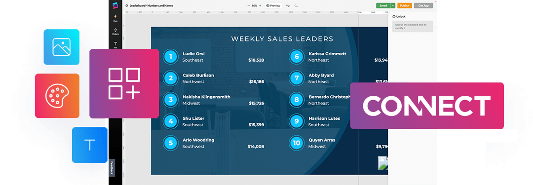 Digital Signage Content Service, Feeds, & Templates