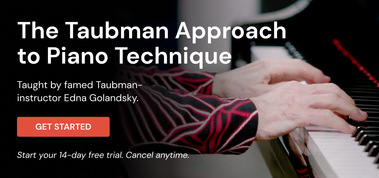 The Taubman Approach to Piano Technique with Edna Golandsky | tonebase ...