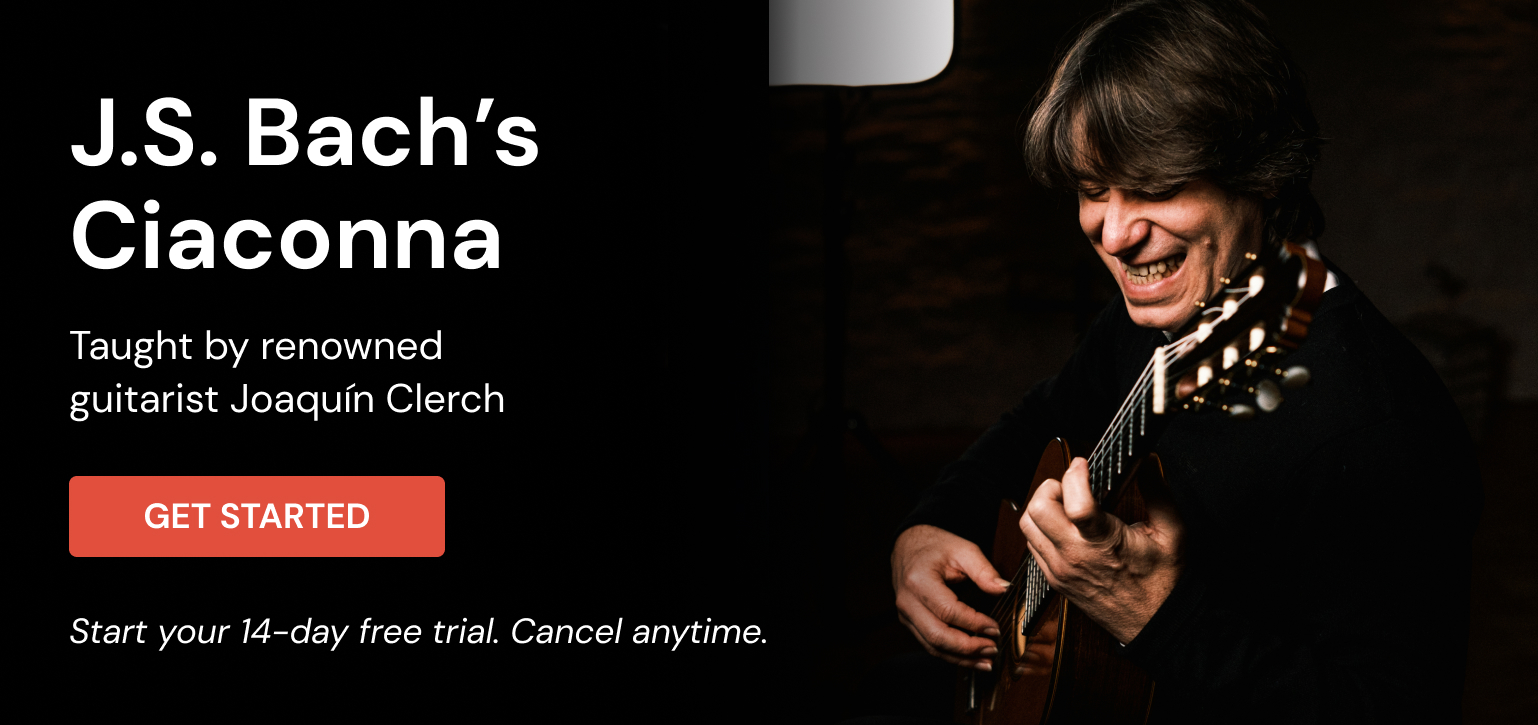 Joaquín Clerch Teaches J.S. Bach’s Ciaconna | tonebase Guitar