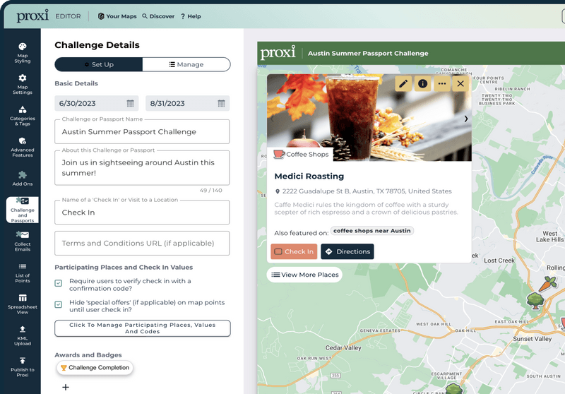 Mapping Features - Proxi, Interactive Maps in Minutes