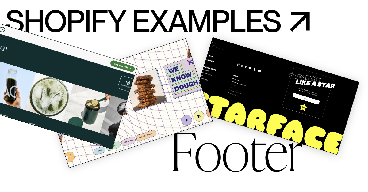Recently updated: The best Shopify Footer examples to give you inspiration